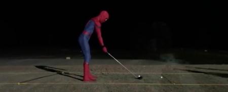 Spider-Man has been down the driving range - GolfPunkHQ